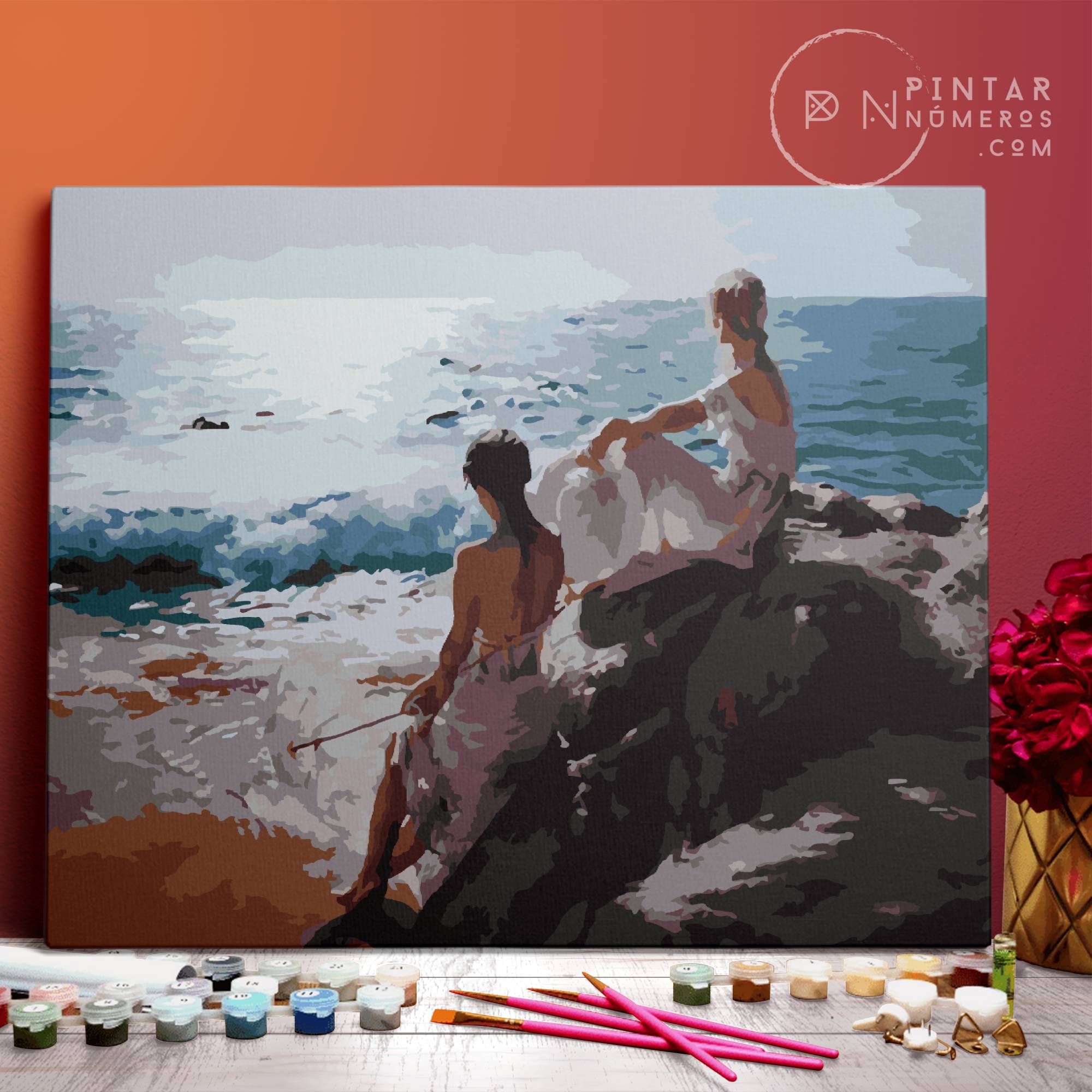 Cuadro Musas del Mar | Pintar Números ™ – Pintar Números®
